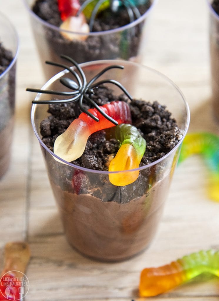 Creepy Crawly Pudding Cups