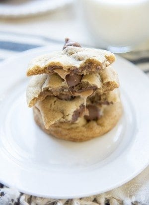 Rolo Stuffed Chocolate Chip Cookies - LMLDFood