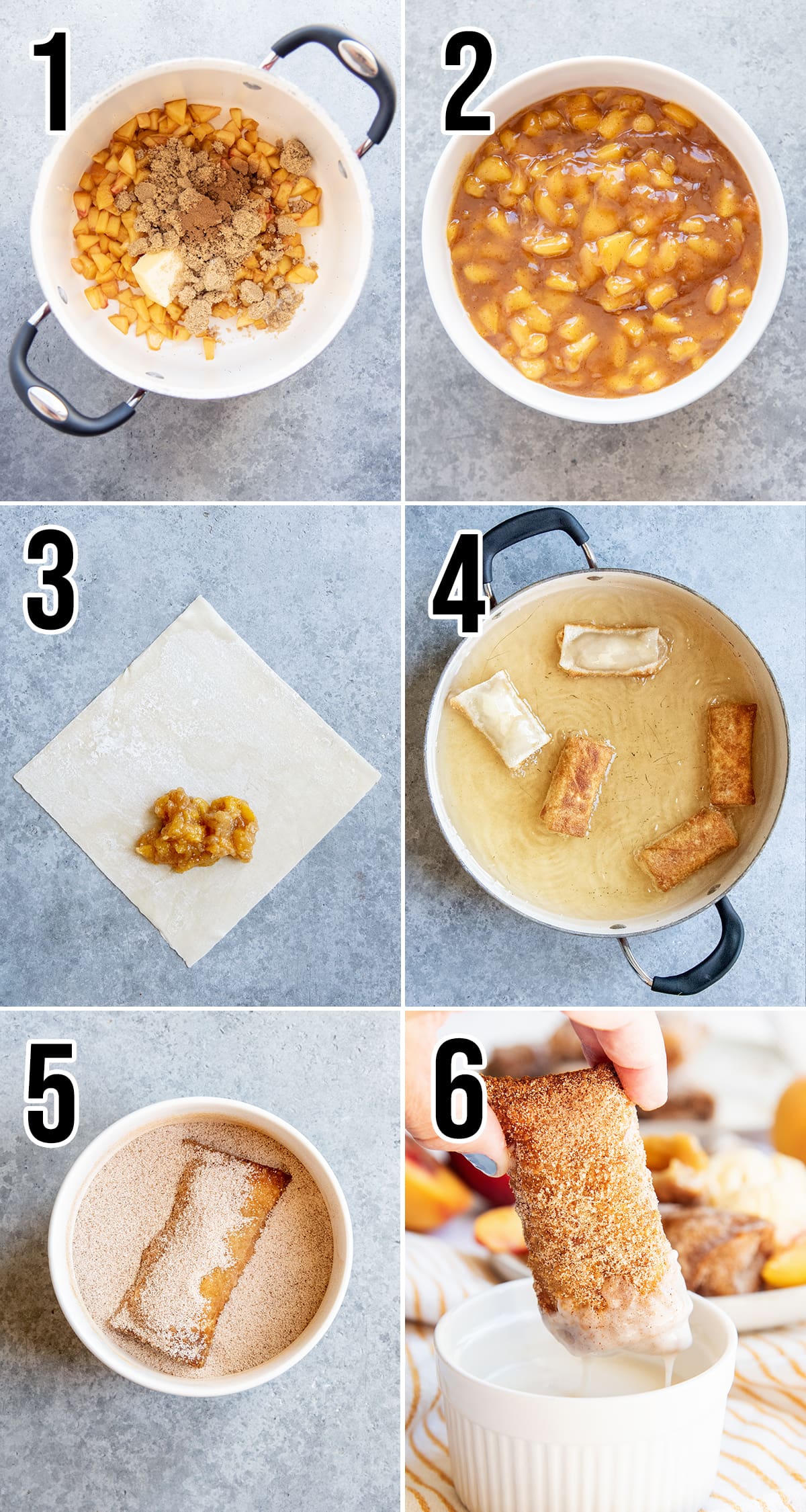 Peach Cobbler Egg Rolls – Like Mother, Like Daughter