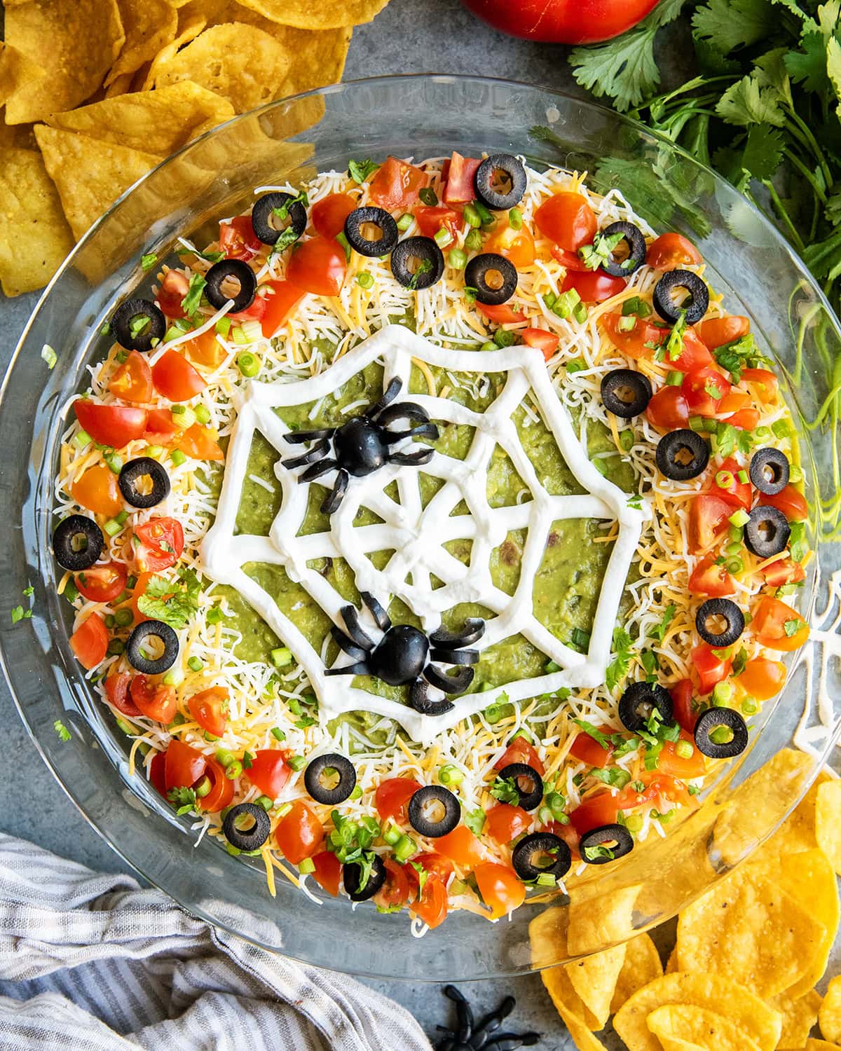 Spider Web Seven Layer Dip – Like Mother, Like Daughter